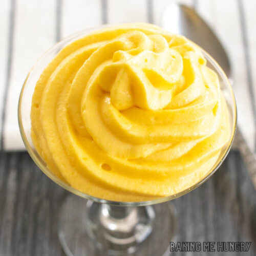 Mango Mousse - 5-Minute 3-Ingredient Recipe! | Baking Me Hungry