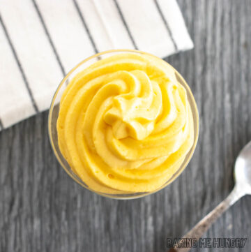 Mango Mousse - 5-Minute 3-Ingredient Recipe! | Baking Me Hungry