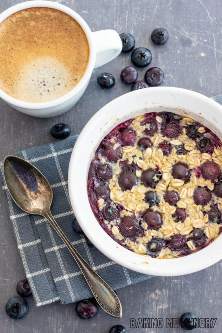Baked Oats for One (Single Serving Oatmeal Recipe)
