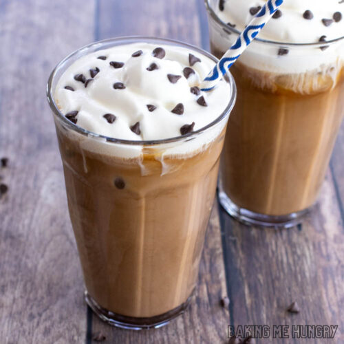 Mocha Iced Coffee Recipe | Baking Me Hungry