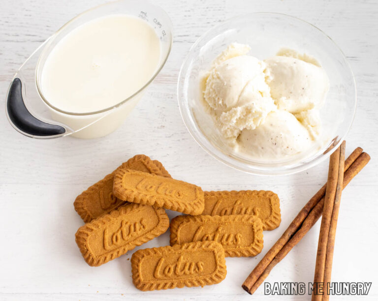 Easy Biscoff Milkshake Recipe with Lotus Cookies