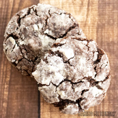 Brownie Crinkle Cookies : Best Easy Fudgy Cookie Recipe