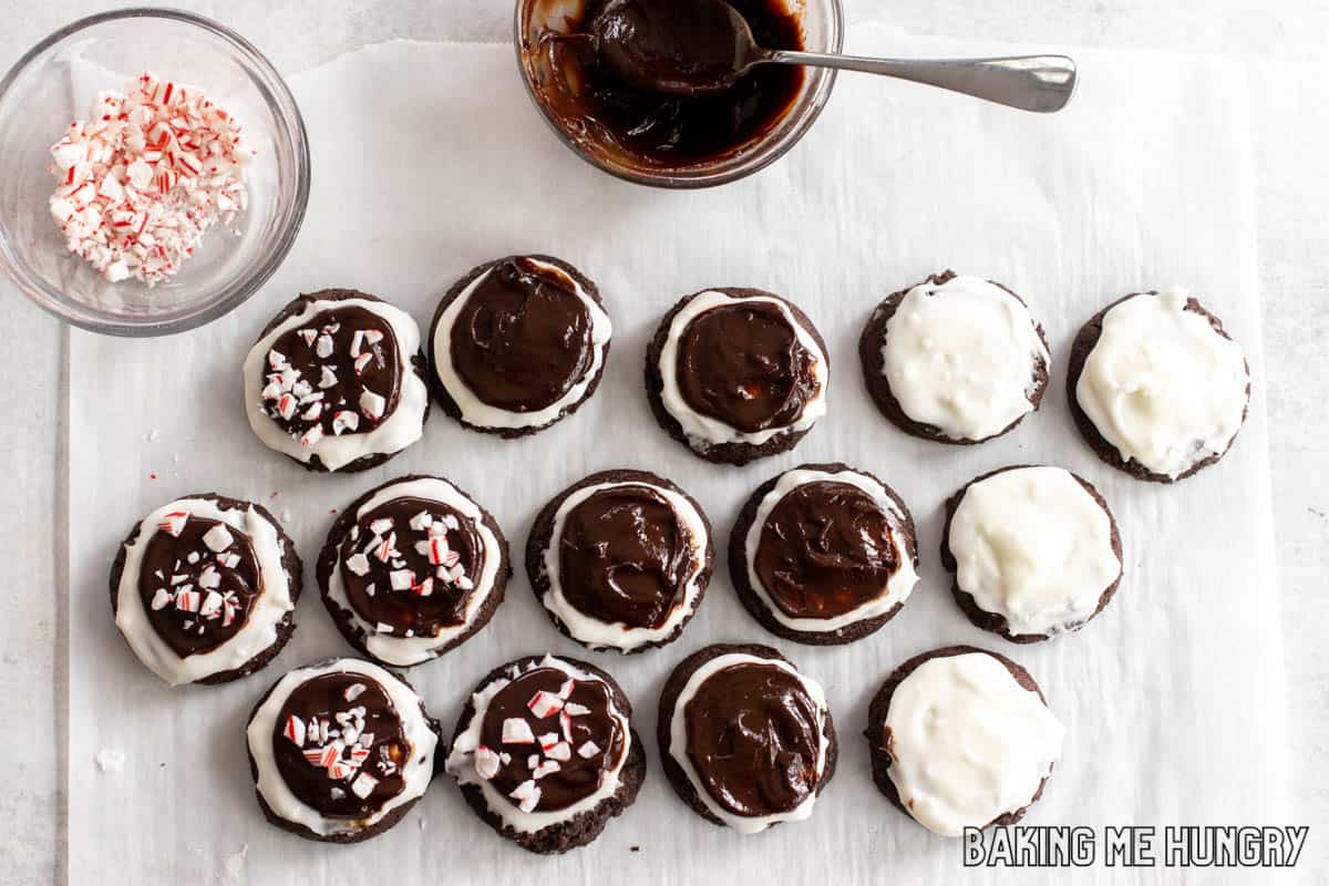 Candy Cane Brownie Cookies Recipe (Fudgy Chocolate!)