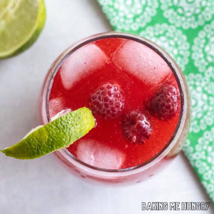 Raspberry Mocktail Recipe | Non-Alcoholic Summer Fizz
