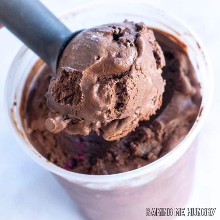 Dark Chocolate Raspberry Ice Cream Recipe | Easy, Homemade