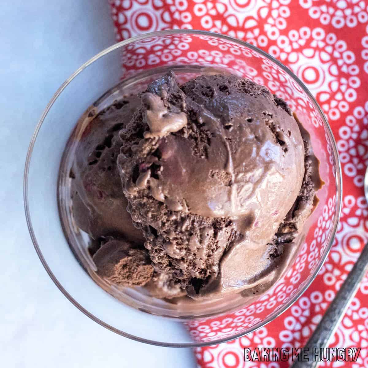 Dark Chocolate Raspberry Ice Cream Recipe | Easy, Homemade