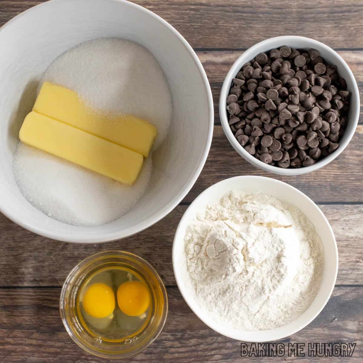 5 Ingredient Chocolate Chip Cookies without Brown Sugar
