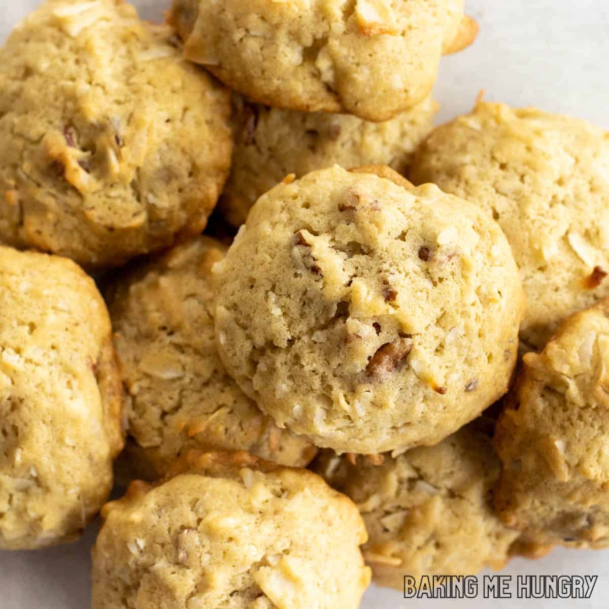 Coconut Pecan Cookies Recipe | Best Easy Chewy Cookie