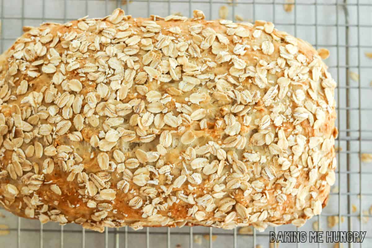 Oat Bread Recipe | Easy No-Knead Bread with Oatmeal