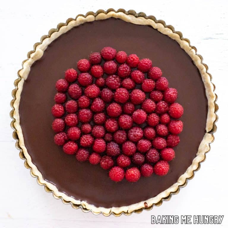Chocolate Raspberry Tart Recipe | Easy, 5 Ingredients