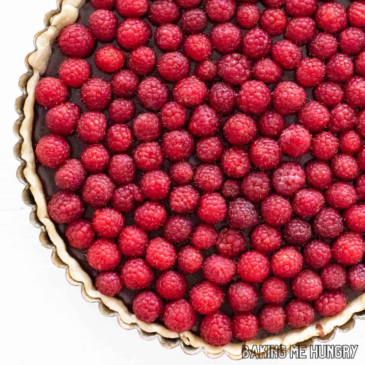 Chocolate Raspberry Tart Recipe | Easy, 5 Ingredients