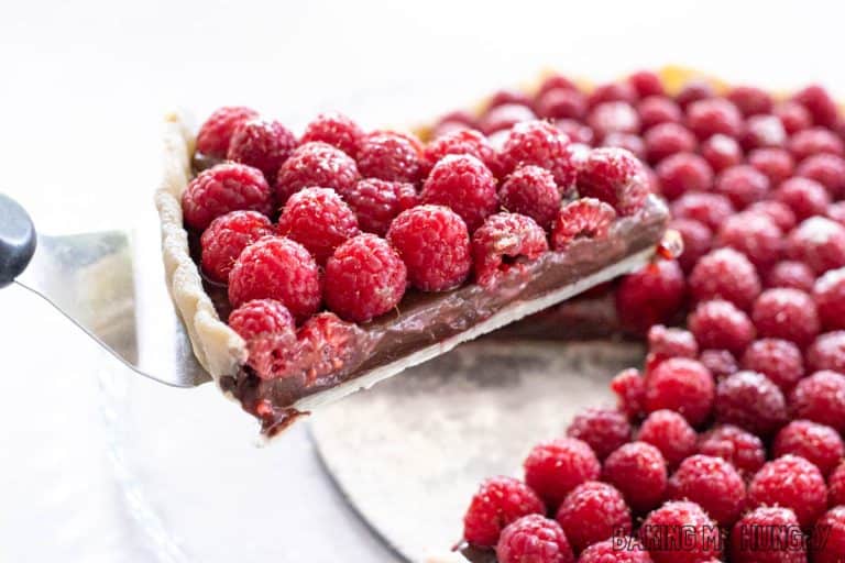 Chocolate Raspberry Tart Recipe | Easy, 5 Ingredients