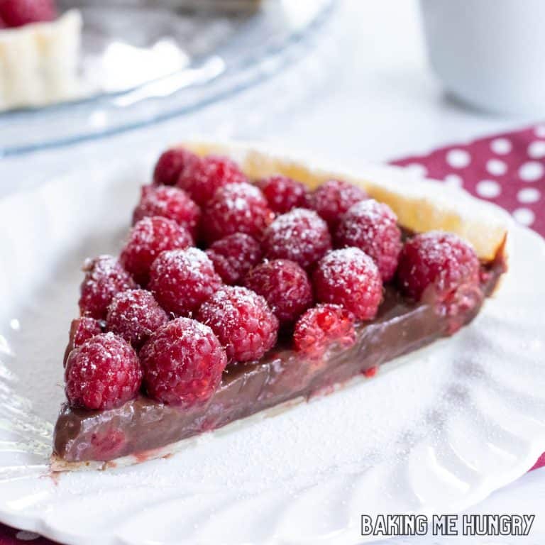 Chocolate Raspberry Tart Recipe | Easy, 5 Ingredients