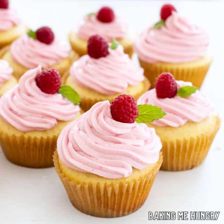 Raspberry Cupcakes Recipe | Easy Filled Vanilla Cupcake