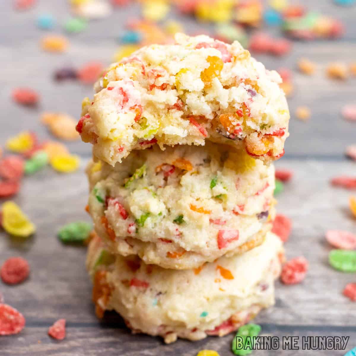 Fruity Pebbles Cookies with Cake Mix | Easy Recipe