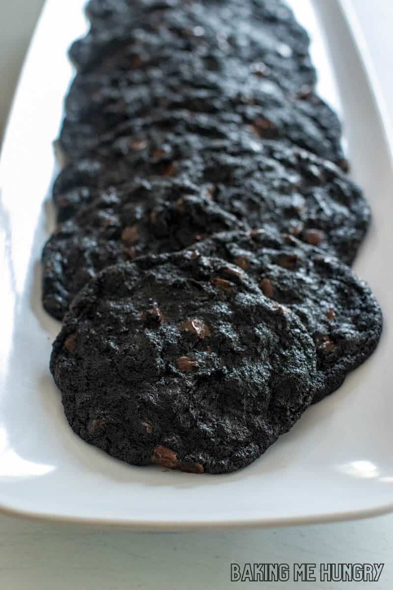 Black Cocoa Cookies Recipe with Chocolate Chips