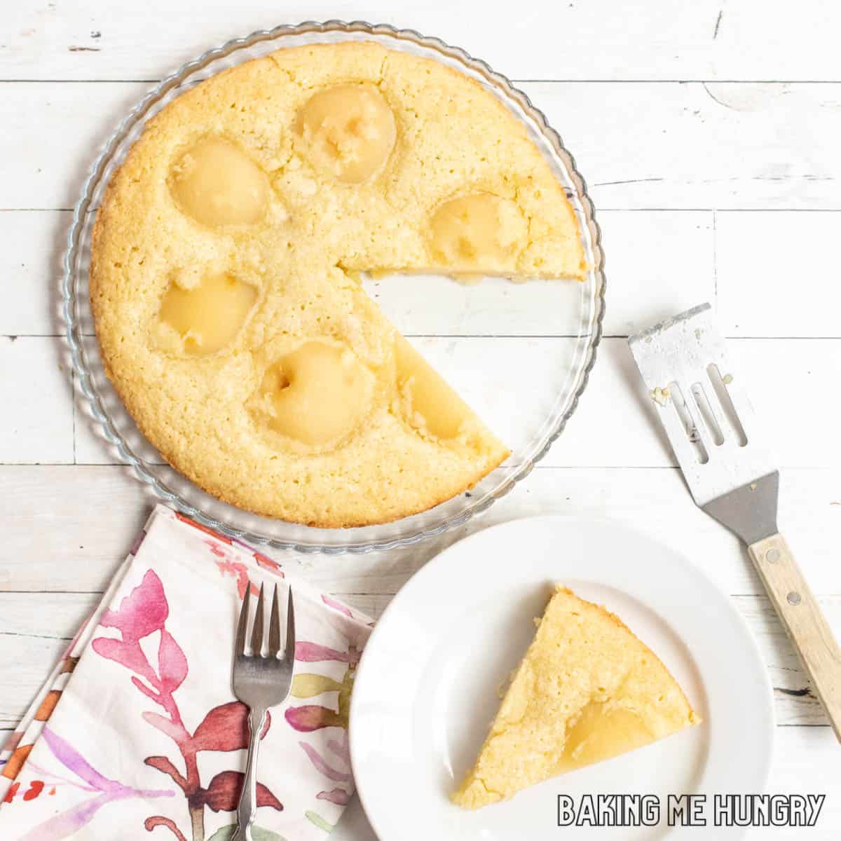 Pear Almondine Recipe | Easy Almond Flour Cake w/Pears