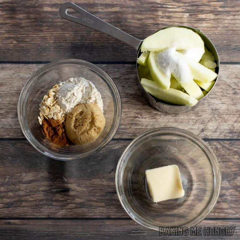 Single Serve Apple Crumble | One Serving Crisp Recipe
