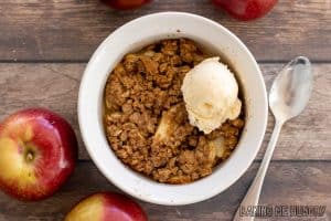 Single Serve Apple Crumble | One Serving Crisp Recipe
