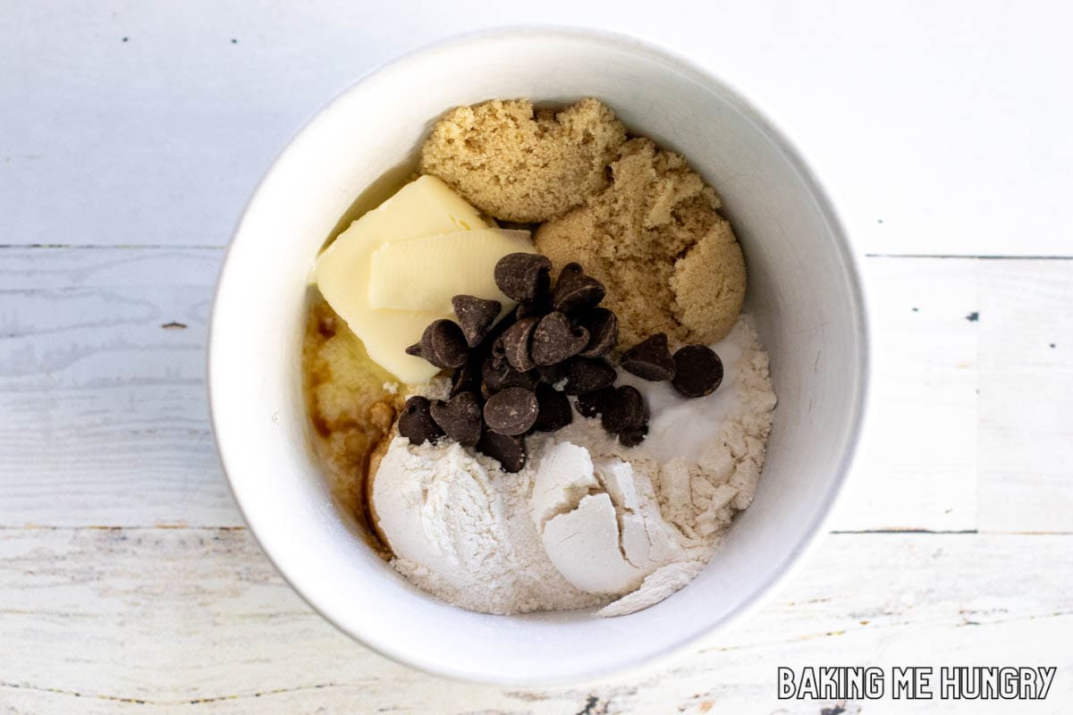 Single Serve Chocolate Chip Cookie Recipe for One