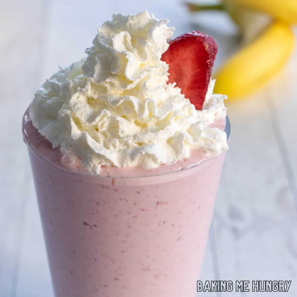 Strawberry Banana Milkshake Recipe | Easy Creamy Shake