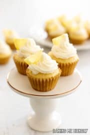 Mini Lemon Cupcakes with Lemon Buttercream Recipe