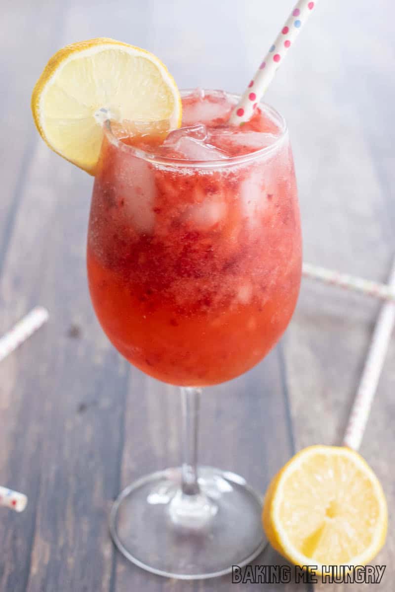 Strawberry Lemon Mocktail Recipe | Easy Summer Spritzer