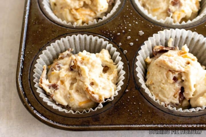 Easy Cheddar Cheese and Bacon Muffins Recipe
